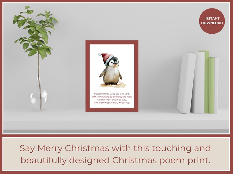 Christmas Poem Print may Christmas Wrap You Christmas Poetry Xmas ...