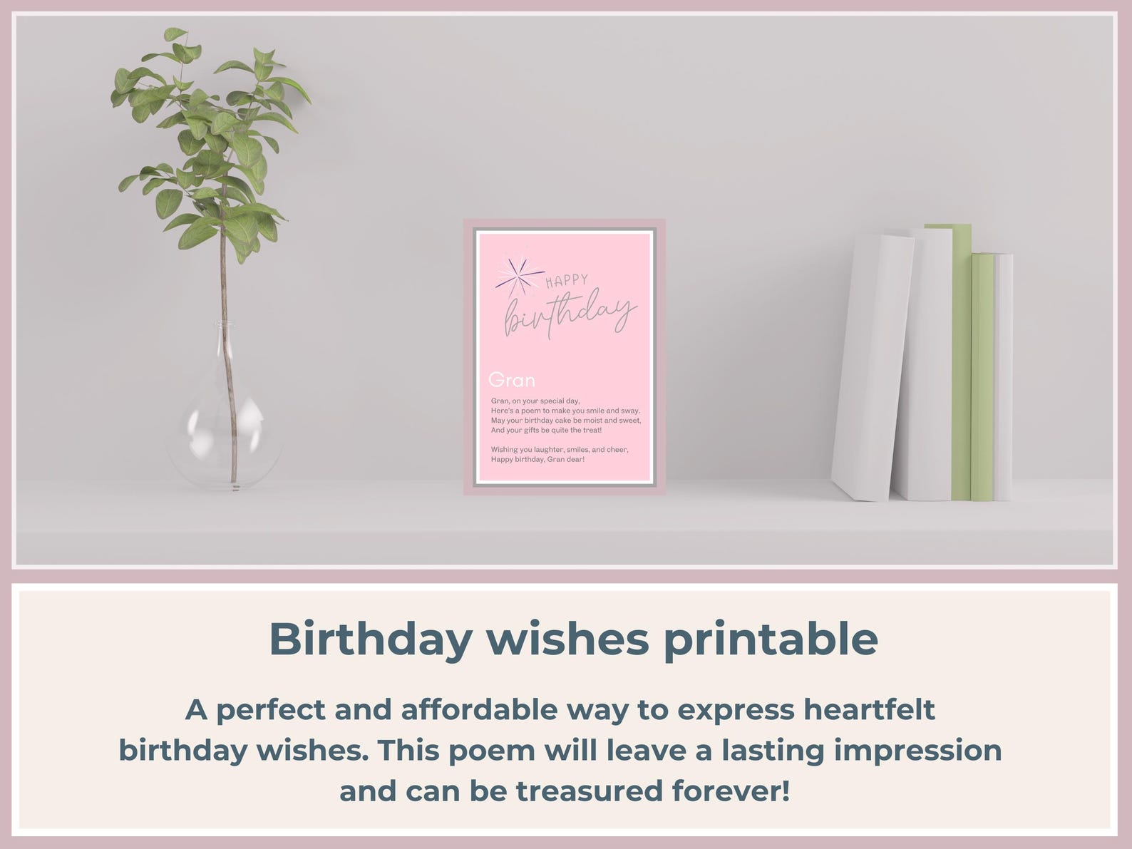 Gran Birthday Poems Happy Birthday Quotes Birthday Printouts Birthday ...