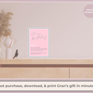 Gran Birthday Poems Happy Birthday Quotes Birthday Printouts Birthday ...