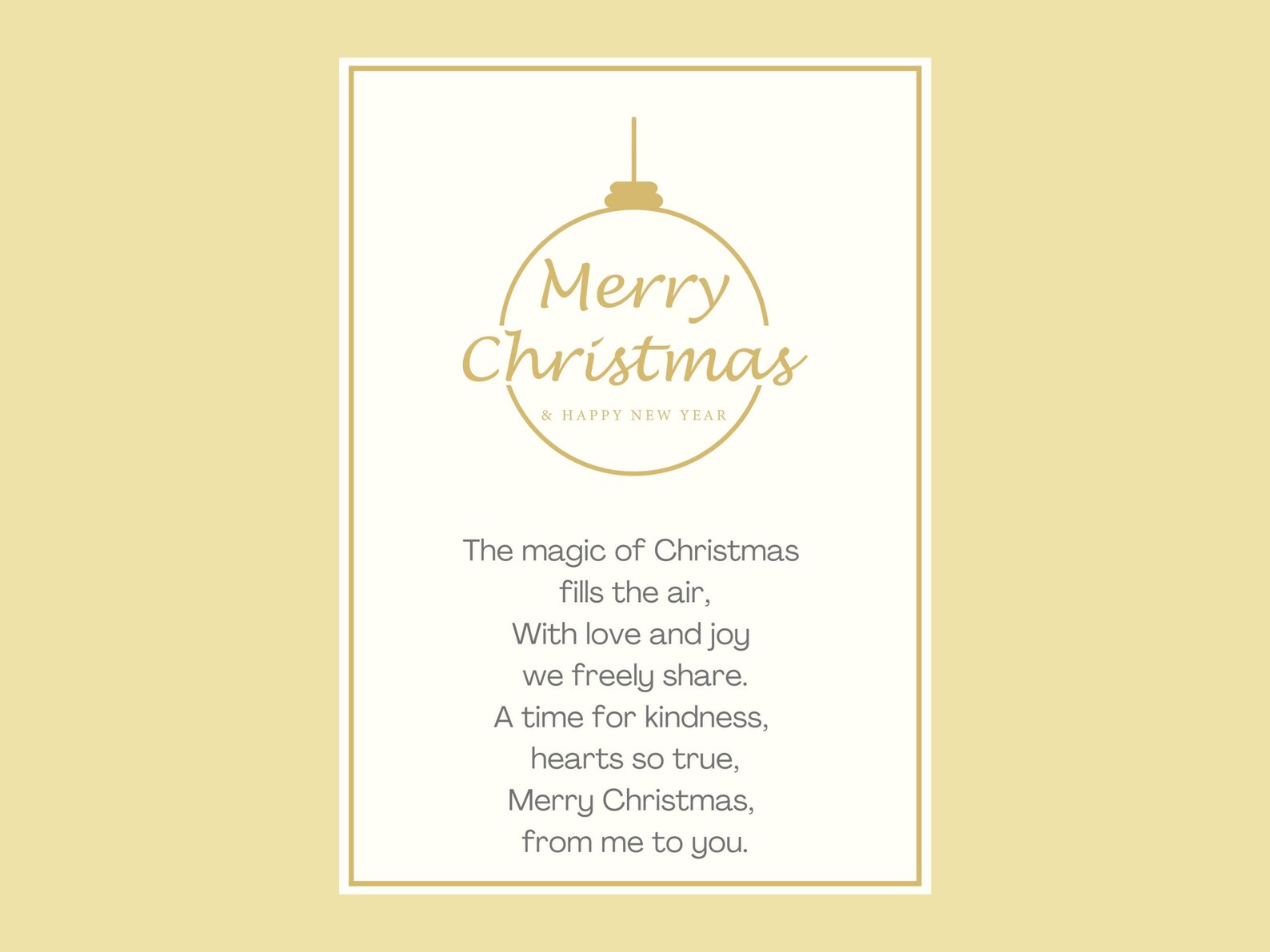 Christmas Poem Print the Magic of Christmas Christmas Poetry Xmas ...