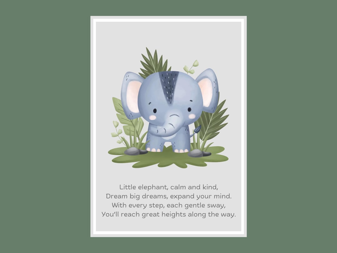 Poems for Kids little Elephant Poem for Daughter Poem for Son Poem for ...