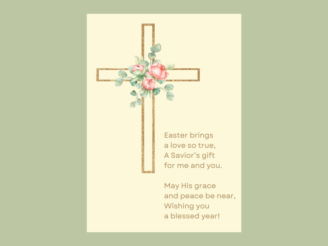 Christian Easter Poem Printable Instant Download Perfect for Framing ...
