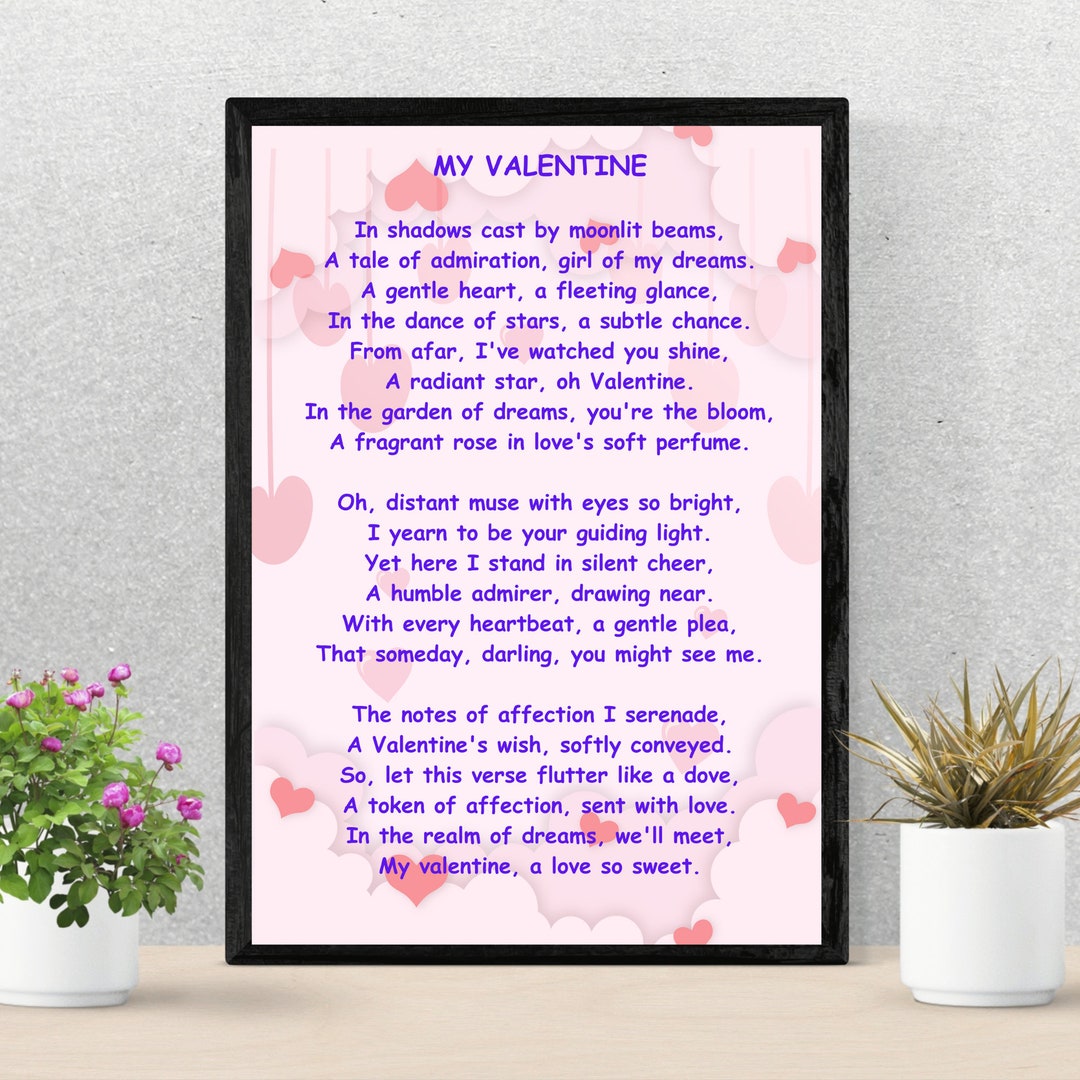 Will You Be My Valentine Poem