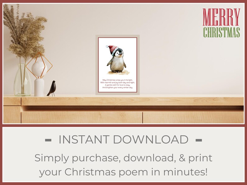 Christmas Poem Print may Christmas Wrap You Christmas Poetry Xmas ...