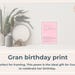 Gran Birthday Poems Happy Birthday Quotes Birthday Printouts Birthday ...