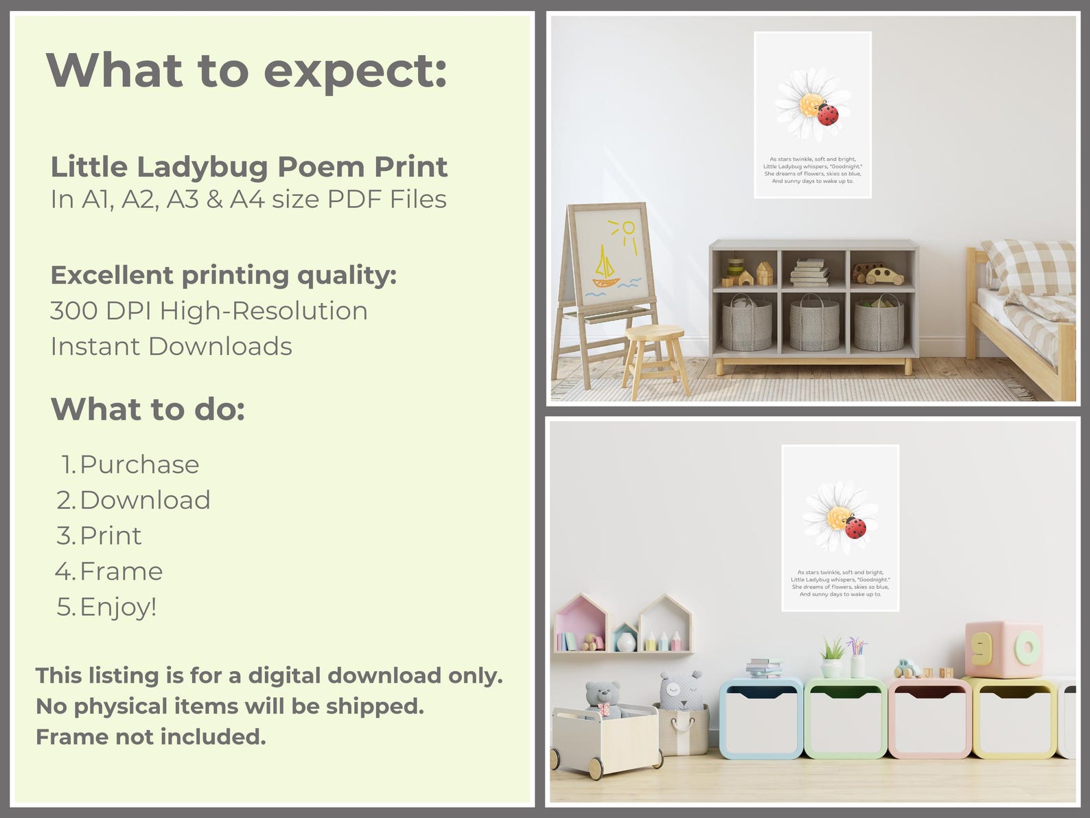 Poems for Kids Printable Poems for Children Animal Poems little Ladybug ...