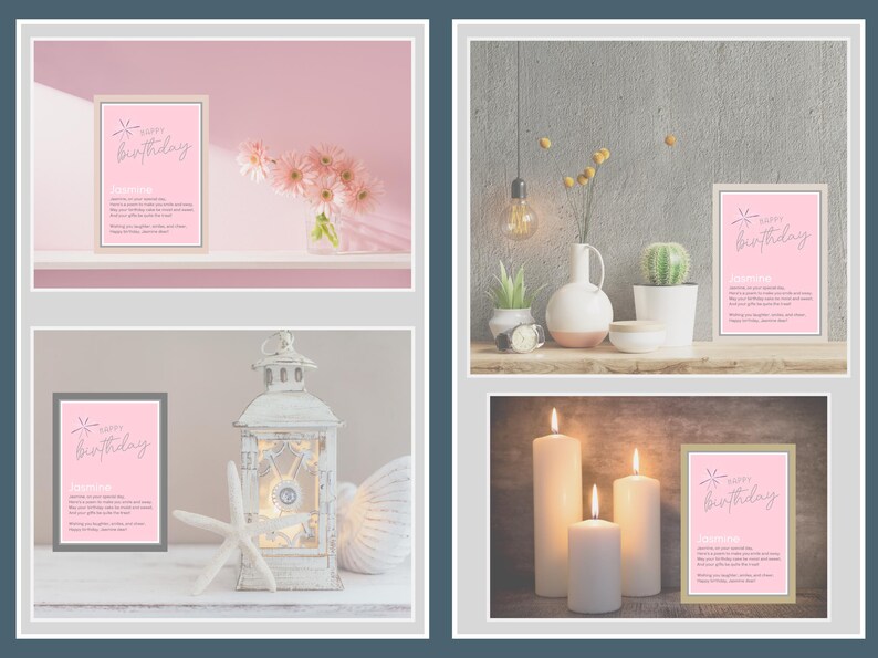 Jasmine Personalized Birthday Poem Print Birthday Poems Happy Birthday ...