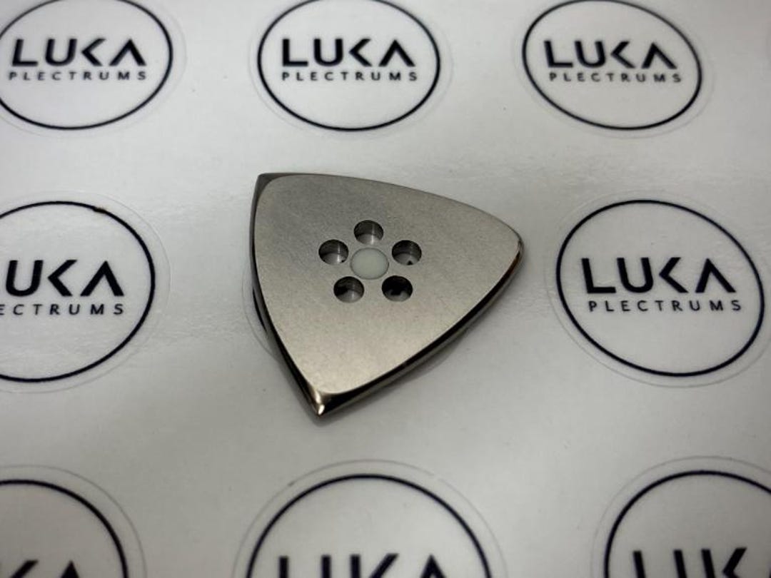 Unique Handcrafted 2mm Thick Titanium Guitar Pick in Shape of Hybrid ...