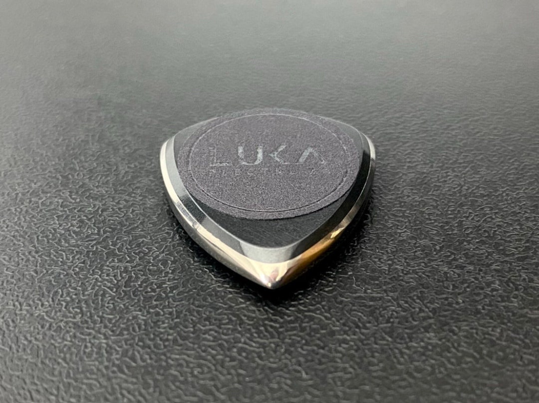 Titanium Raven Handcrafted Titanium/peek Plectrum Handmade Guitar Pick ...