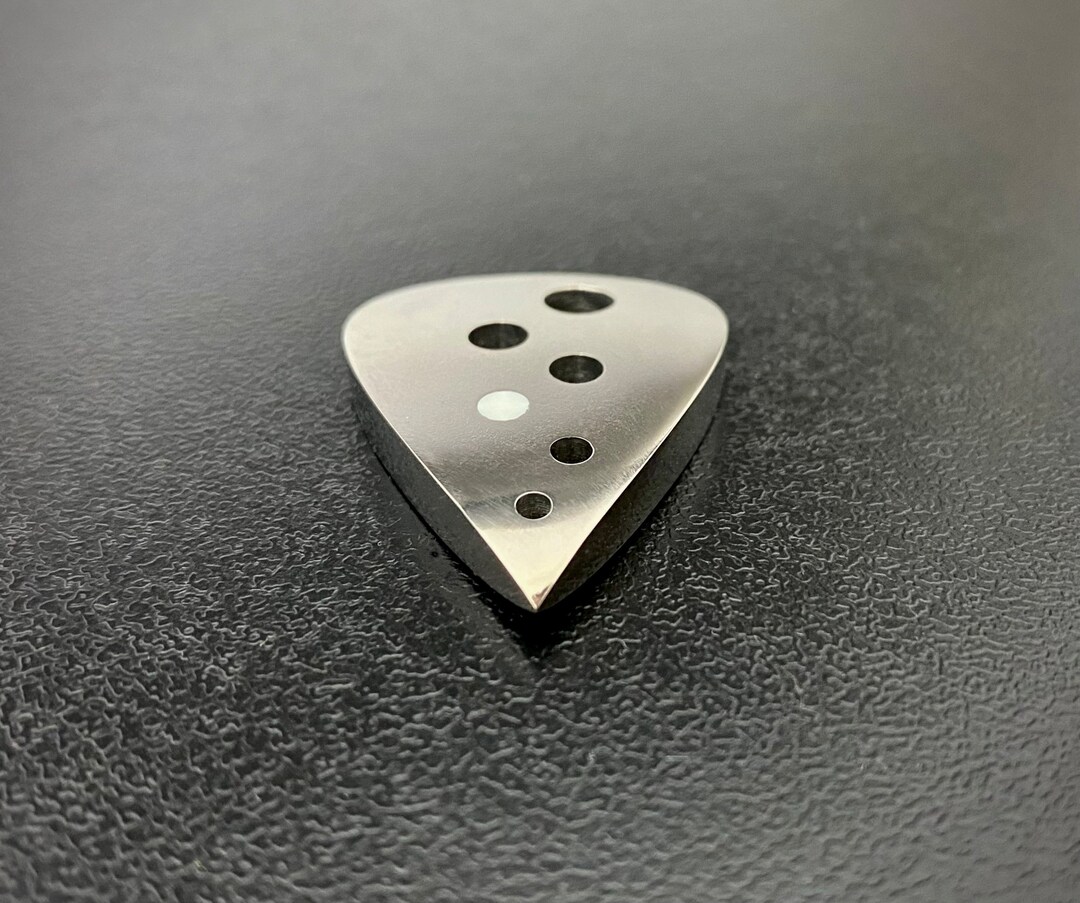 Unique Beautiful Handcrafted Titanium Guitar Plectrum in Shape of ...