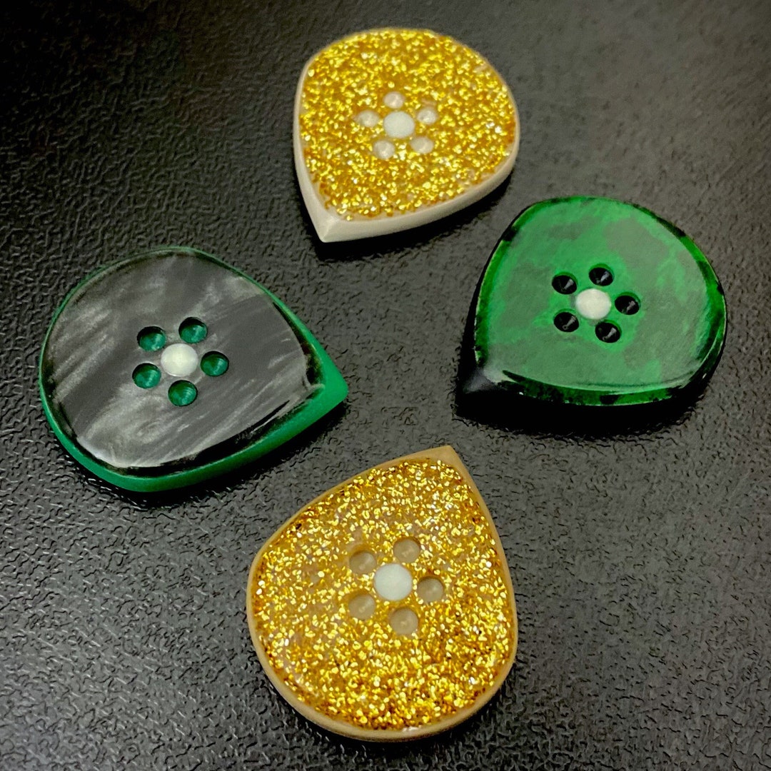 Triple Button Jazz Handcrafted 4.5mm Thick Green Black Gold Pe-uhmw ...