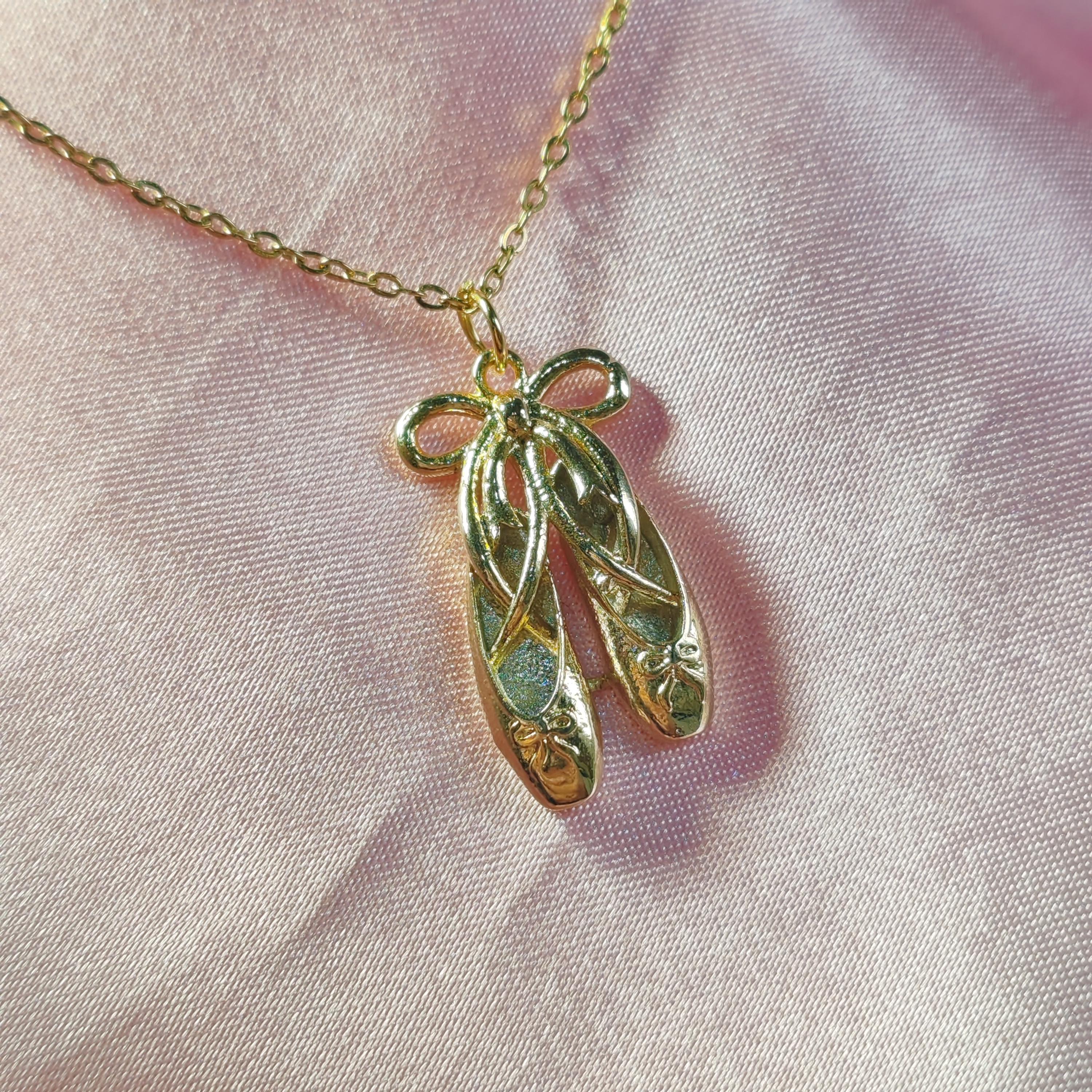 12 Dancing Princesses Ballet Shoes Birthstone Necklace, Ballerina ...