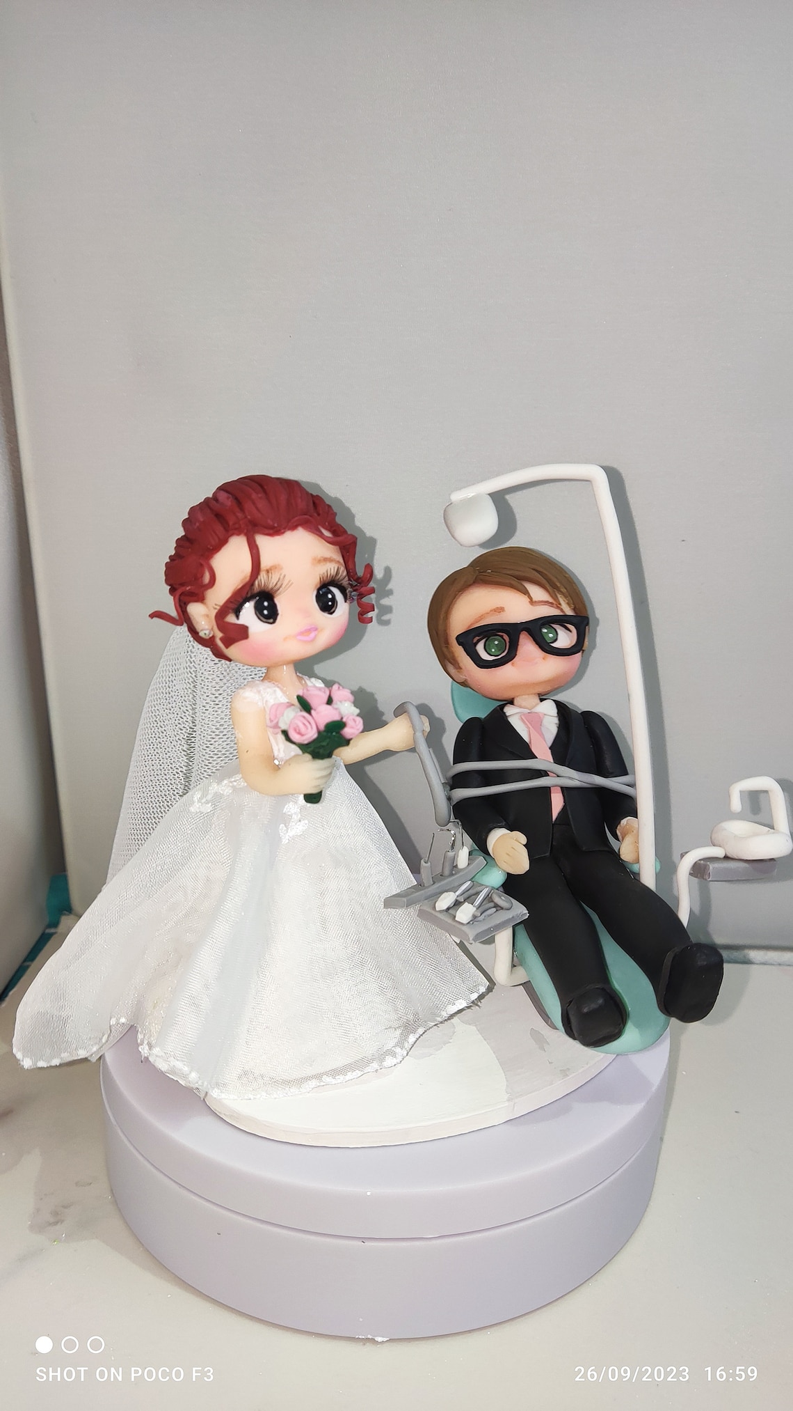 Personalized Dentist Wedding Cake Topper, Unique Dental Theme for ...