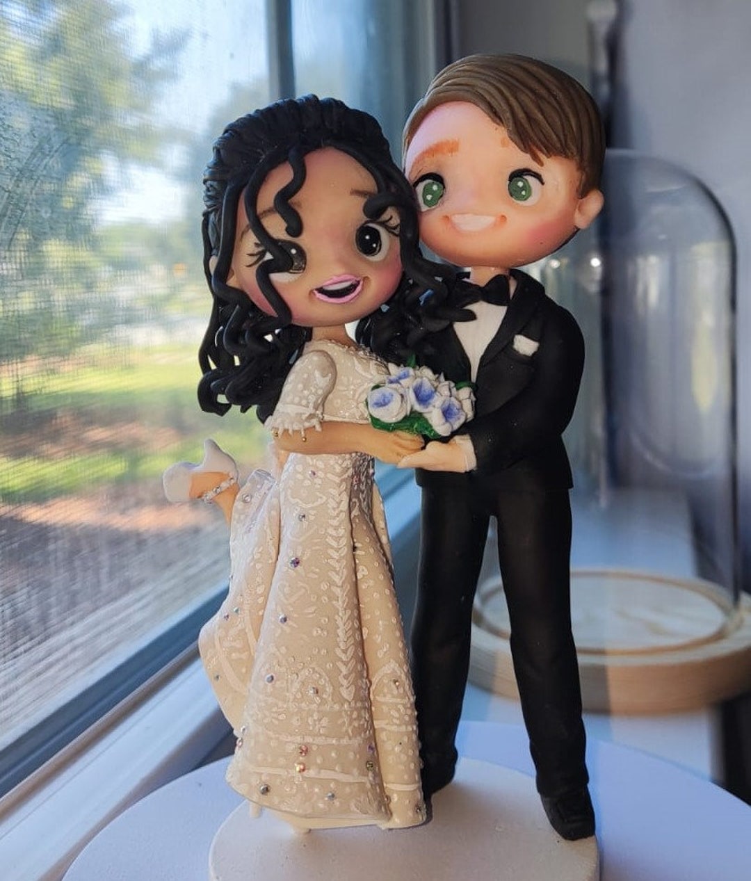 Personalized Wedding Cake Topper, Unique Wedding Cake Decoration ...