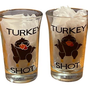 Turkey Shot Shotglasses - Etsy