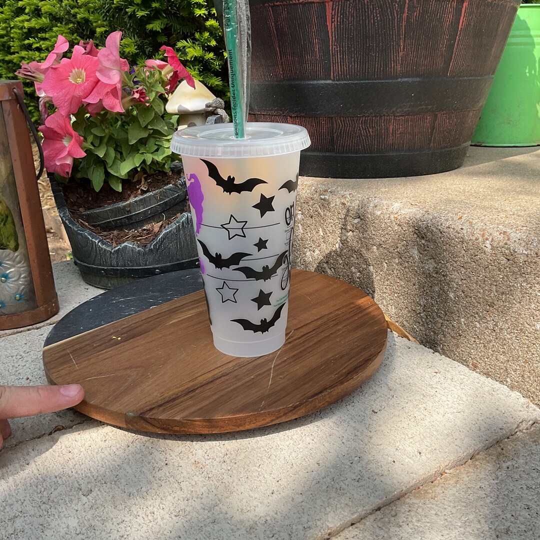 Oogie Boogie 24oz Starbucks Plastic Cup With Lid and Straw - Etsy