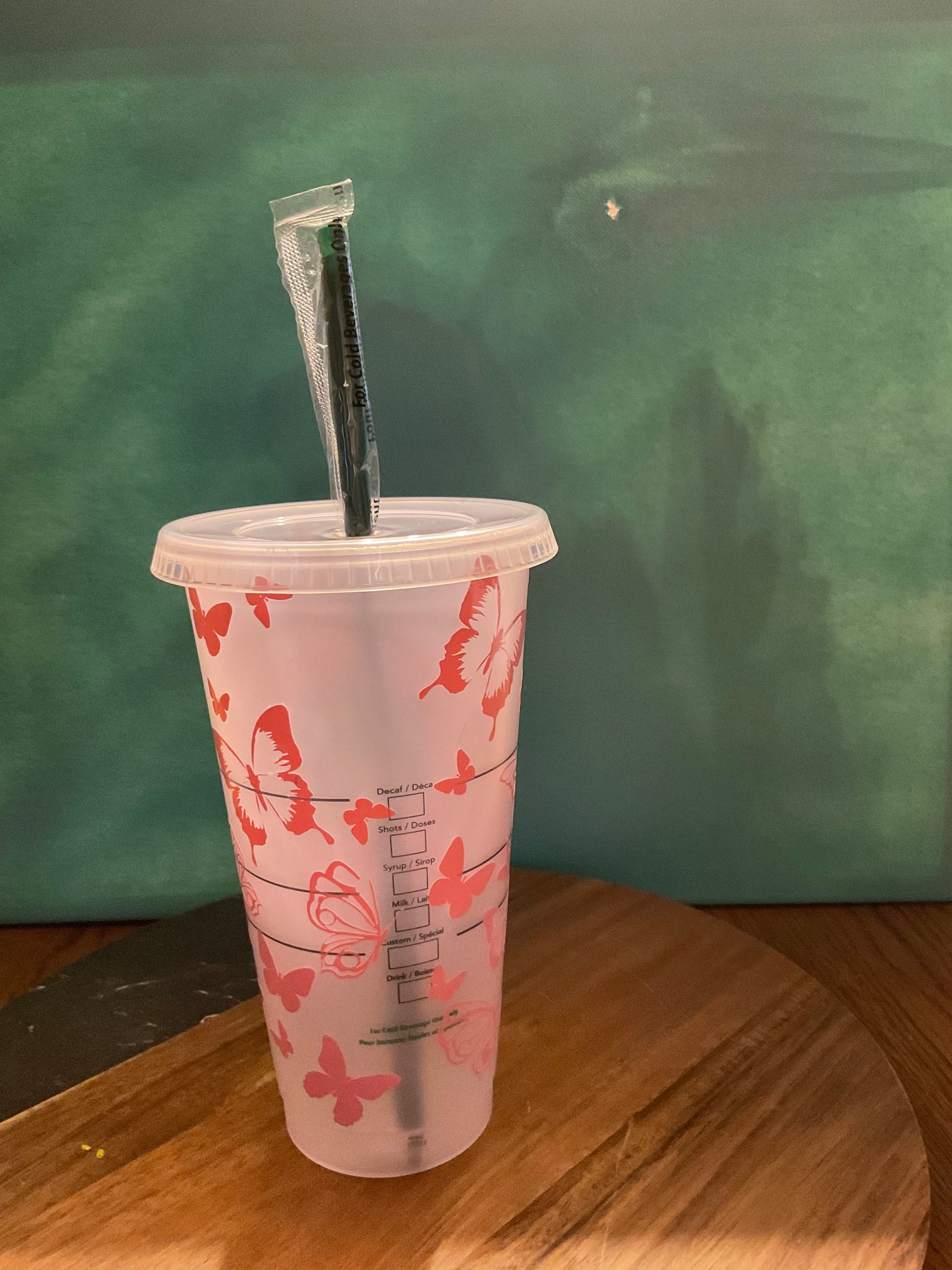 Starbucks Super Mom 24 Oz Cold Cup With Butterflies - Etsy