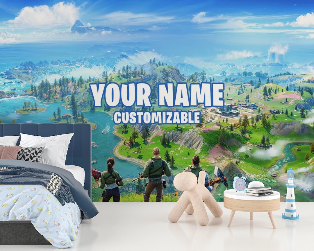 Gaming Room Customisable Wallpaper ,gamer Room Special Design Wallpaper ...