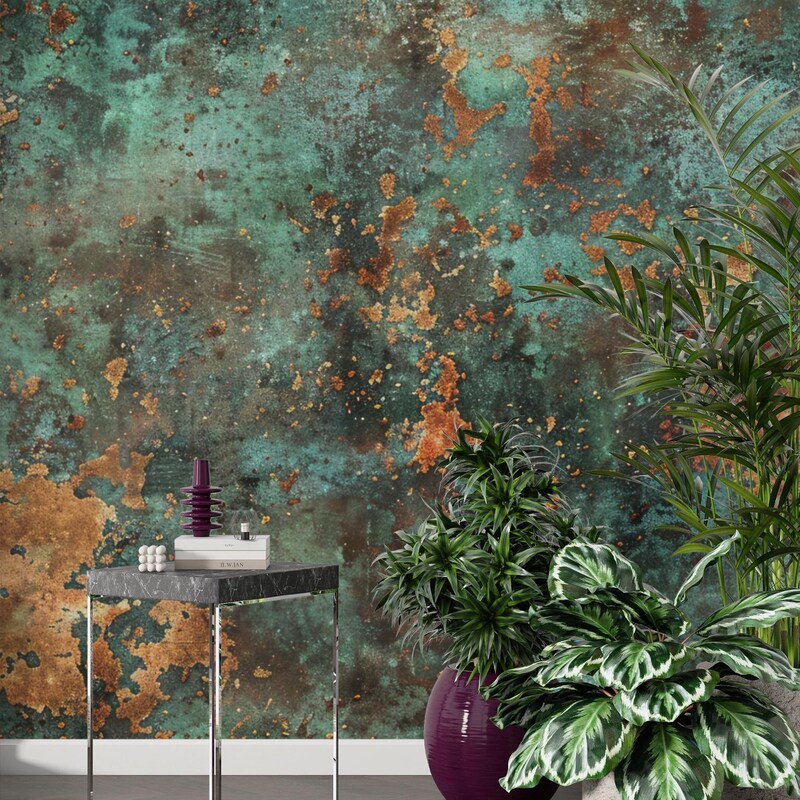 Distressed Wallpaper - Etsy