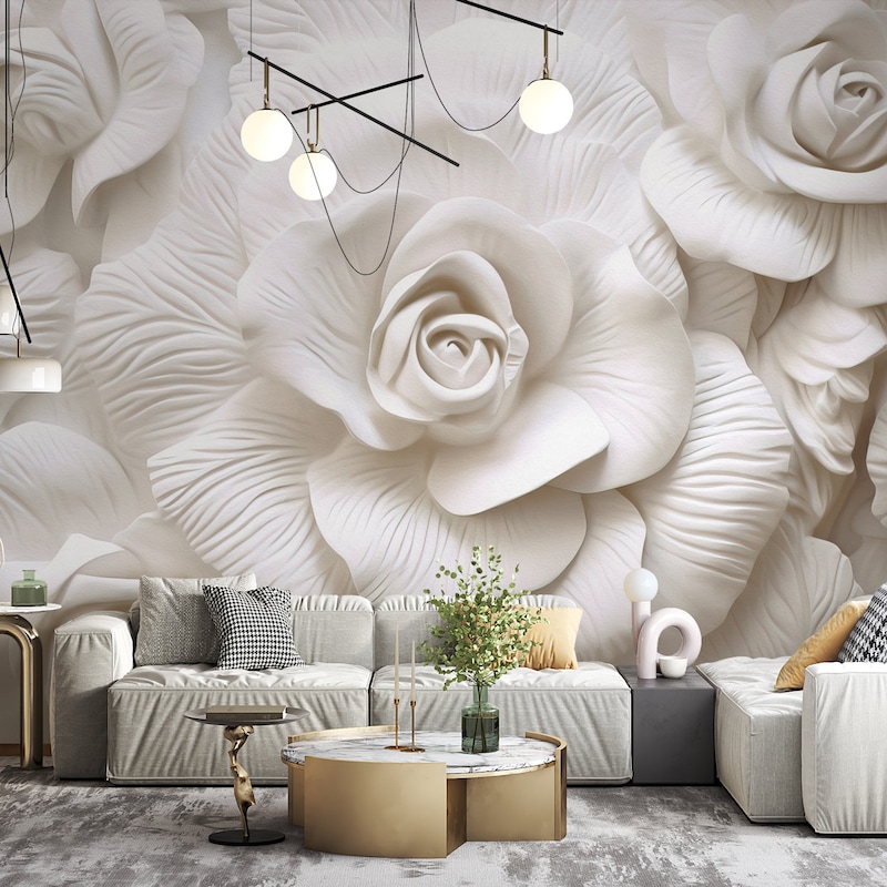 Roses Wallpaper - Etsy