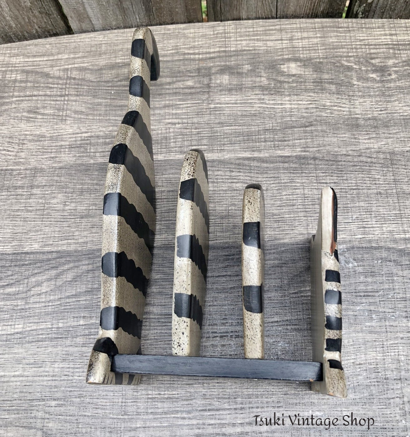 Vintage Wooden Cat Letter Holder (2000) - Etsy