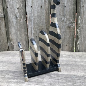 Vintage Wooden Cat Letter Holder (2000) - Etsy