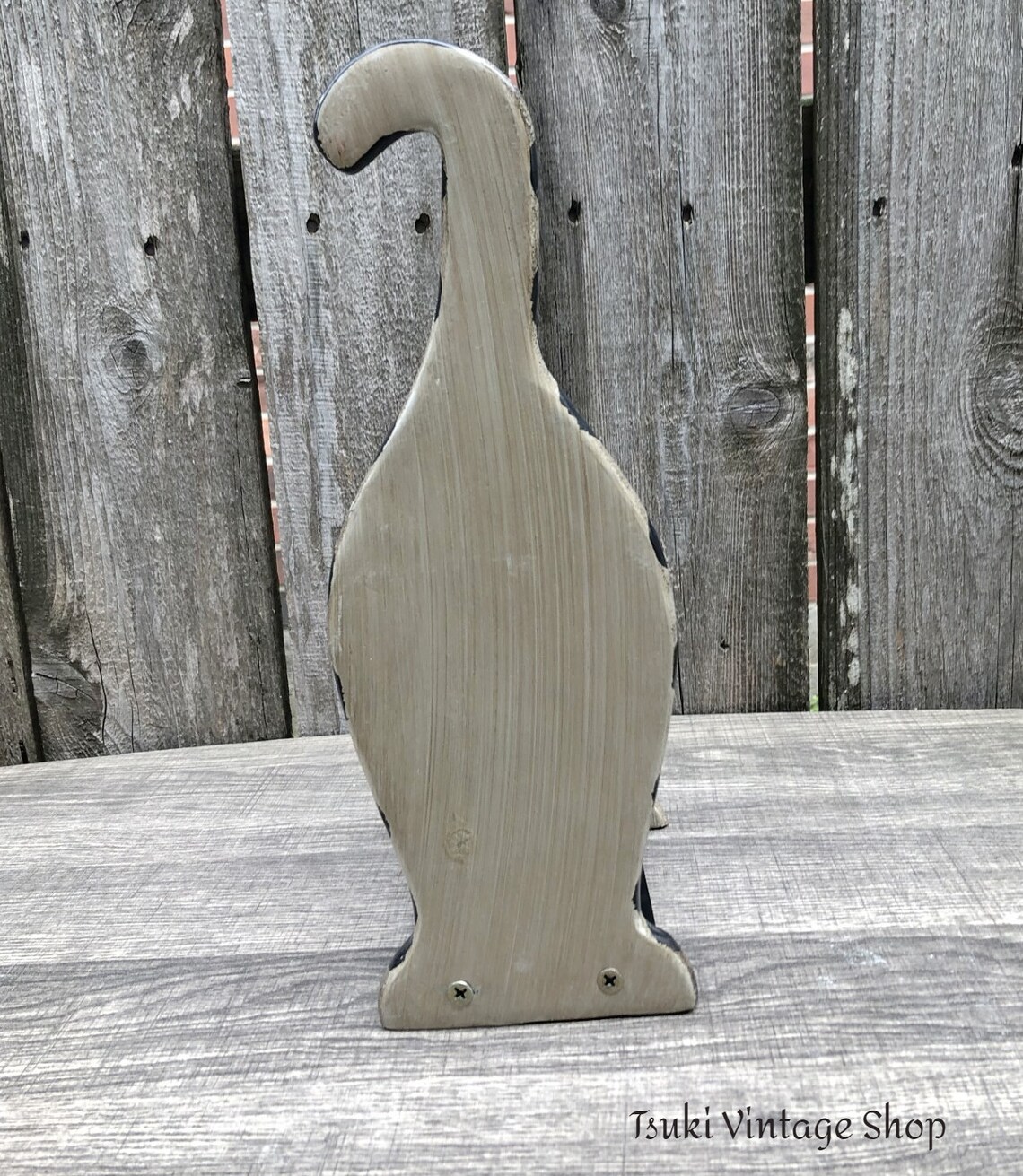 Vintage Wooden Cat Letter Holder (2000) - Etsy