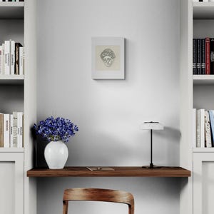 Crying Classical Greek Figure Reproduction Print Black & White Drawing ...