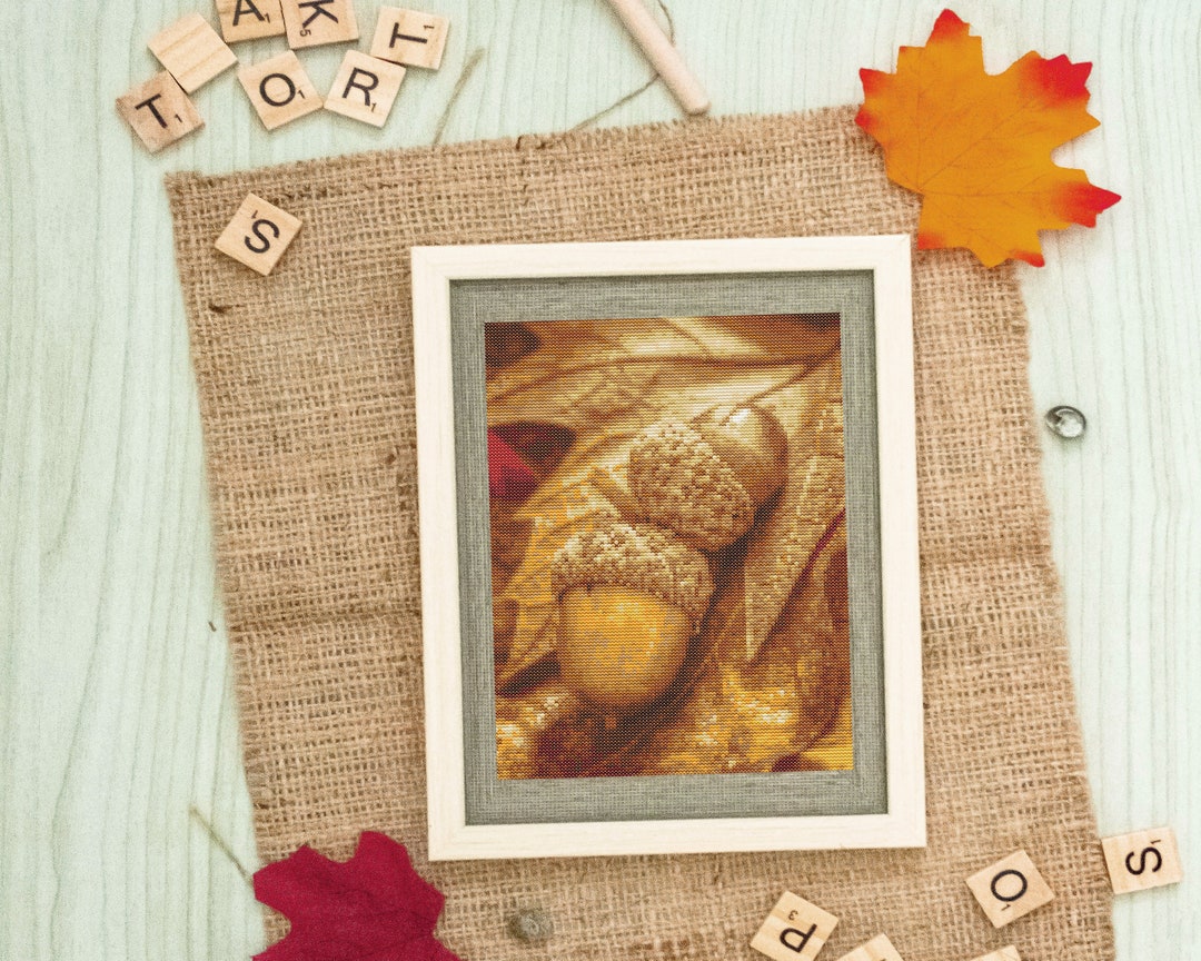 Acorns, Cross Stitch Pattern, PDF Pattern File, Digital Download - Etsy