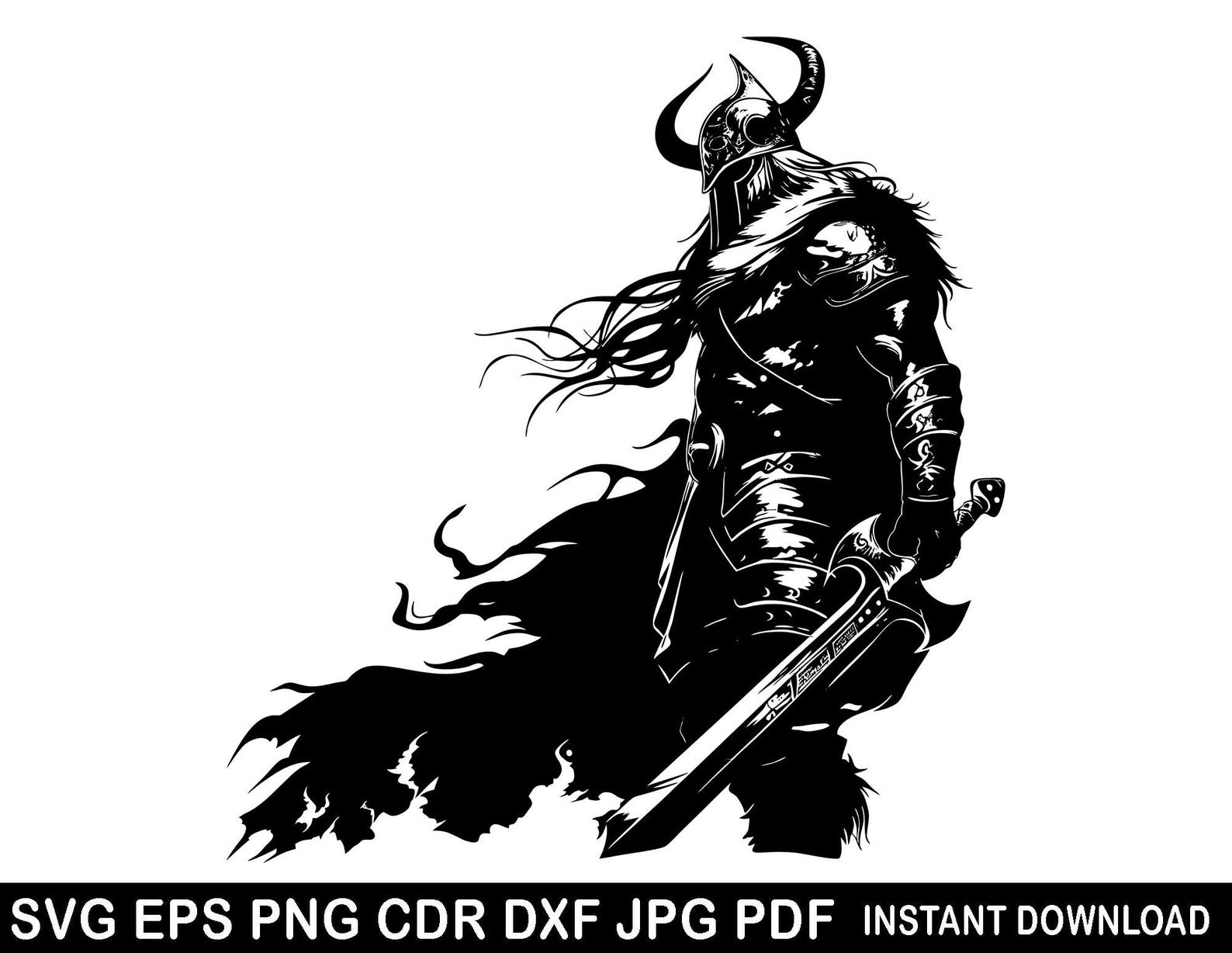 Odin Svg Eps Png Dxf, Viking Clipart, Norse Png, Nordic Shirt, Norse ...