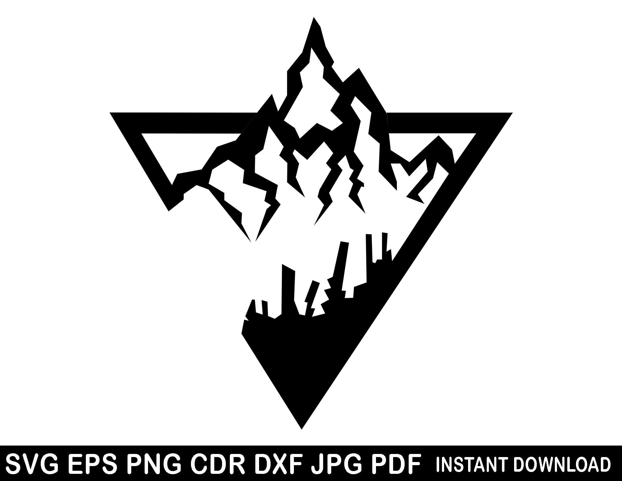 Range Mountains SVG Png Eps Dxf Cut File, Range Nature Mountains ...
