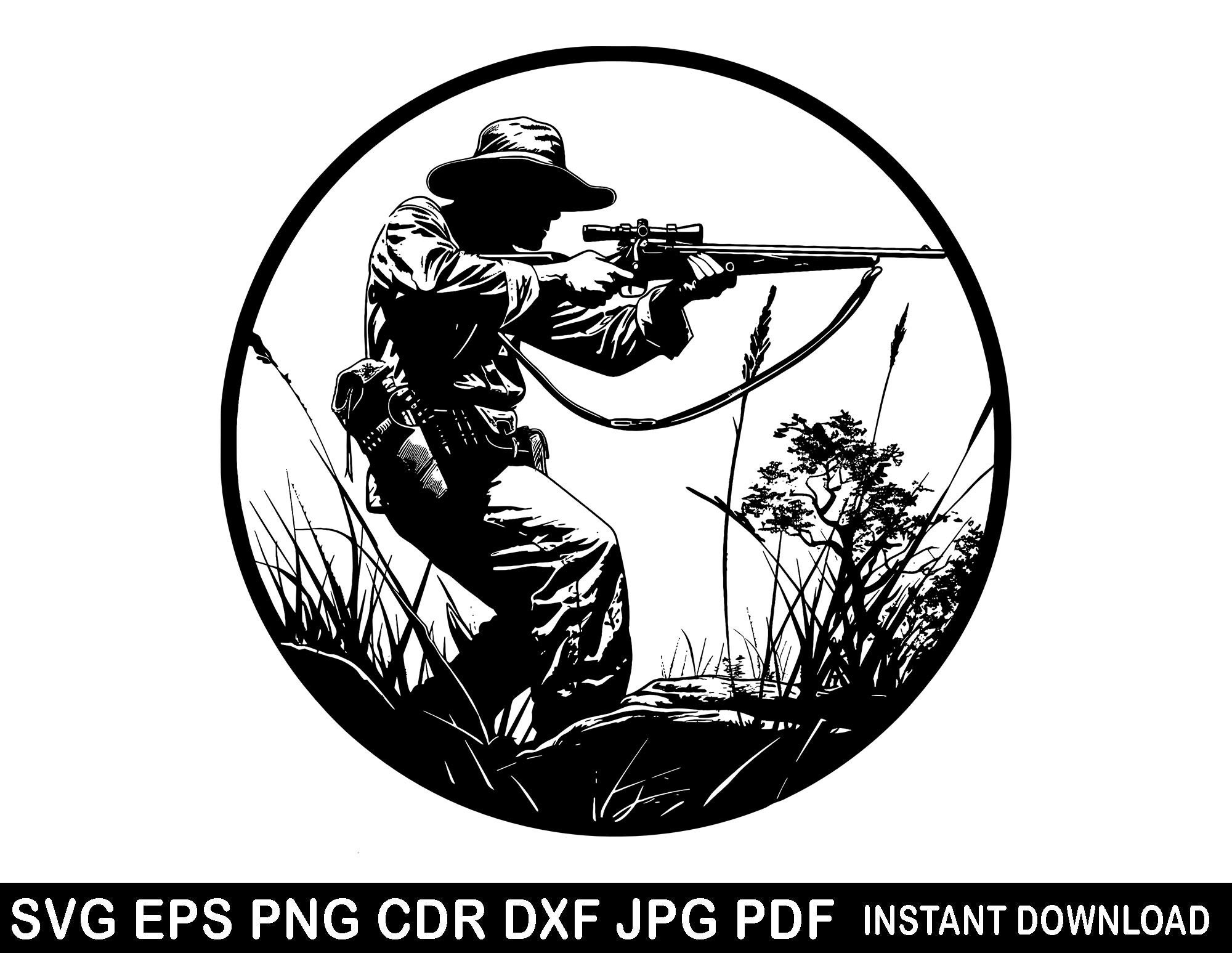Hunting Svg, Hunting Eps, Hunting Png, Deer Hunting Dxf, Hunter Cricut ...