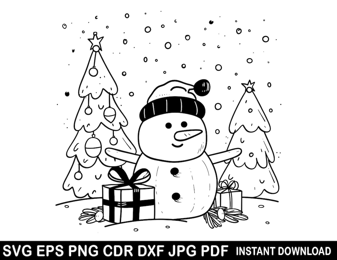 Christmas Snowman Svg, Cute Snowman Svg, Christmas Time Cut Files ...
