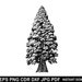 Fir Tree Svg Eps Png, Forest Plant Decor, Pine Tree Silhouette, Fir ...