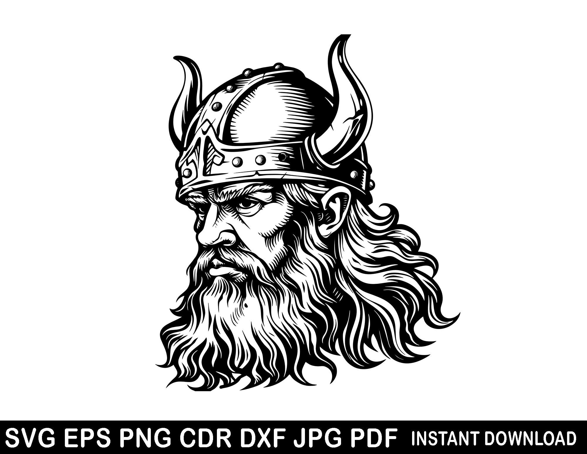 Viking SVG EPS PNG, Viking Decor, Viking Clipart, Viking Cricut, Viking ...
