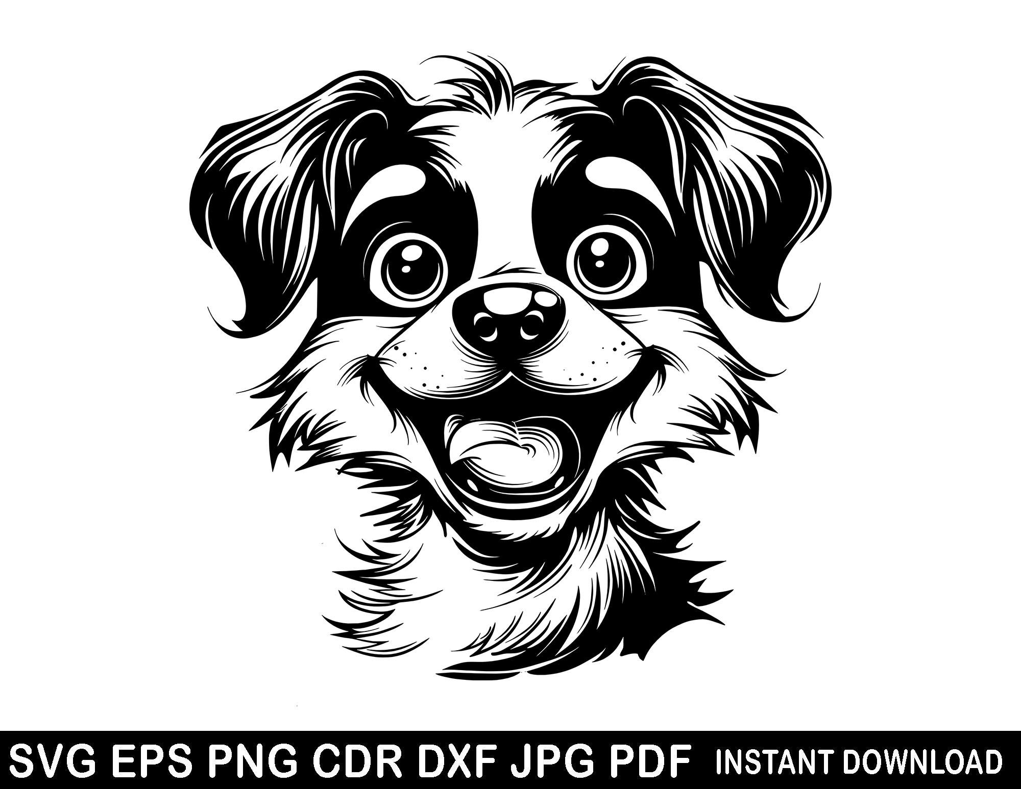 Dancing Dogs Svg, Animal Face Eps, Dog Lover Decor, Dog Stickers, Dog ...