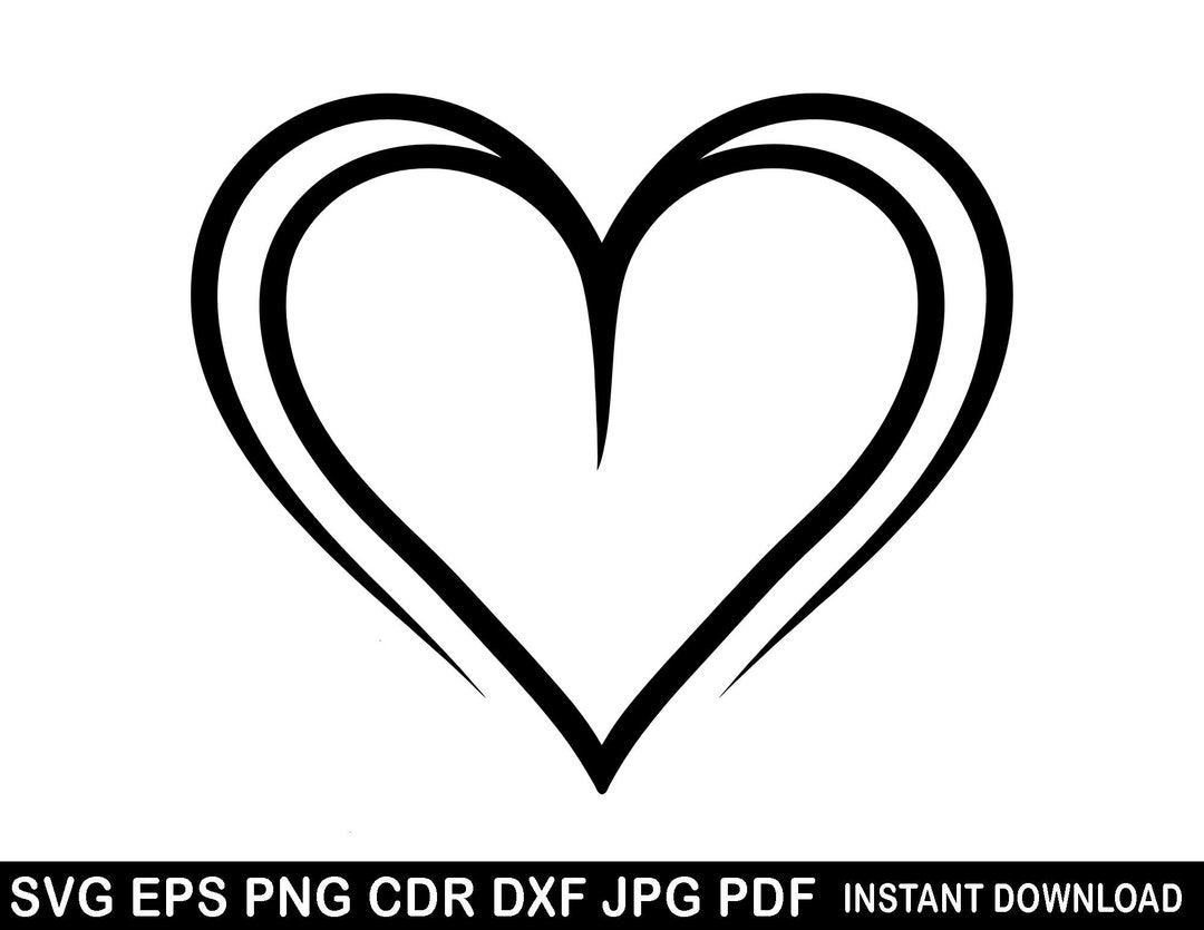 Line Heart Svg, Geometric Heart Png, Love Heart Eps, Heart Sign Logo ...