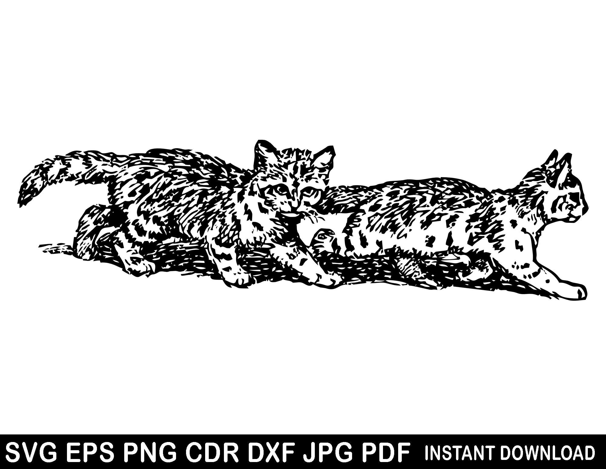 Lynx Svg Clipart, Lynx Head Cricut, Lynx Silhouette, Wild Cat ...