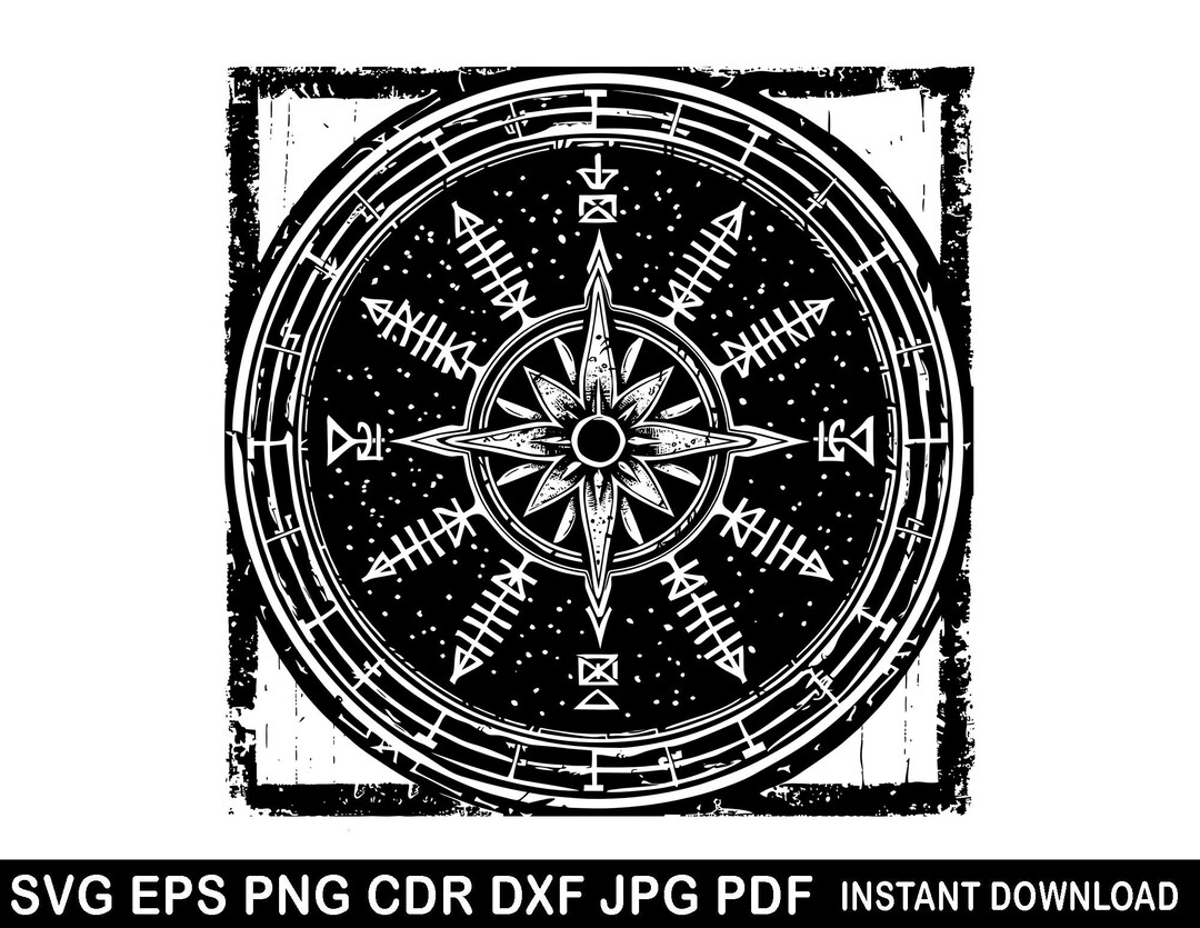 Viking Compass Svg, Celtic Compass Svg, Celtic Knot Svg, Celtic Tree of ...