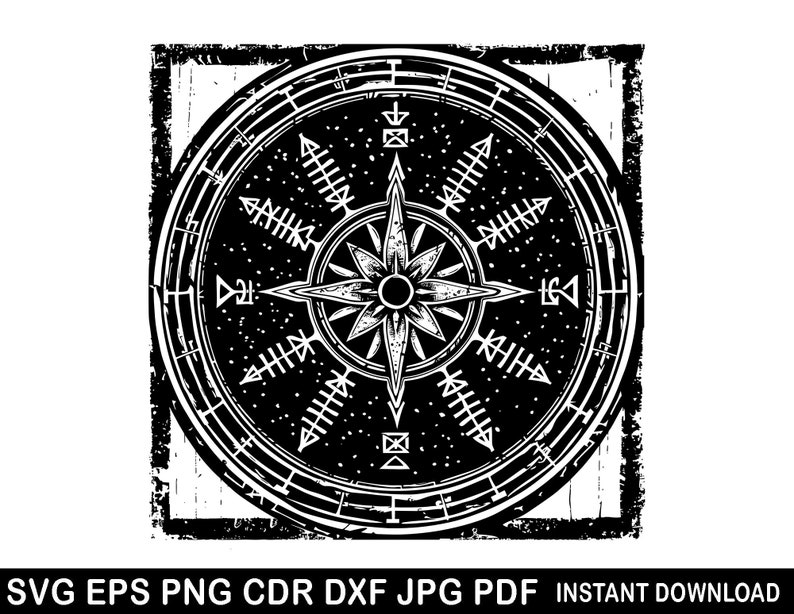 Viking Compass Svg, Celtic Compass Svg, Celtic Knot Svg, Celtic Tree of ...