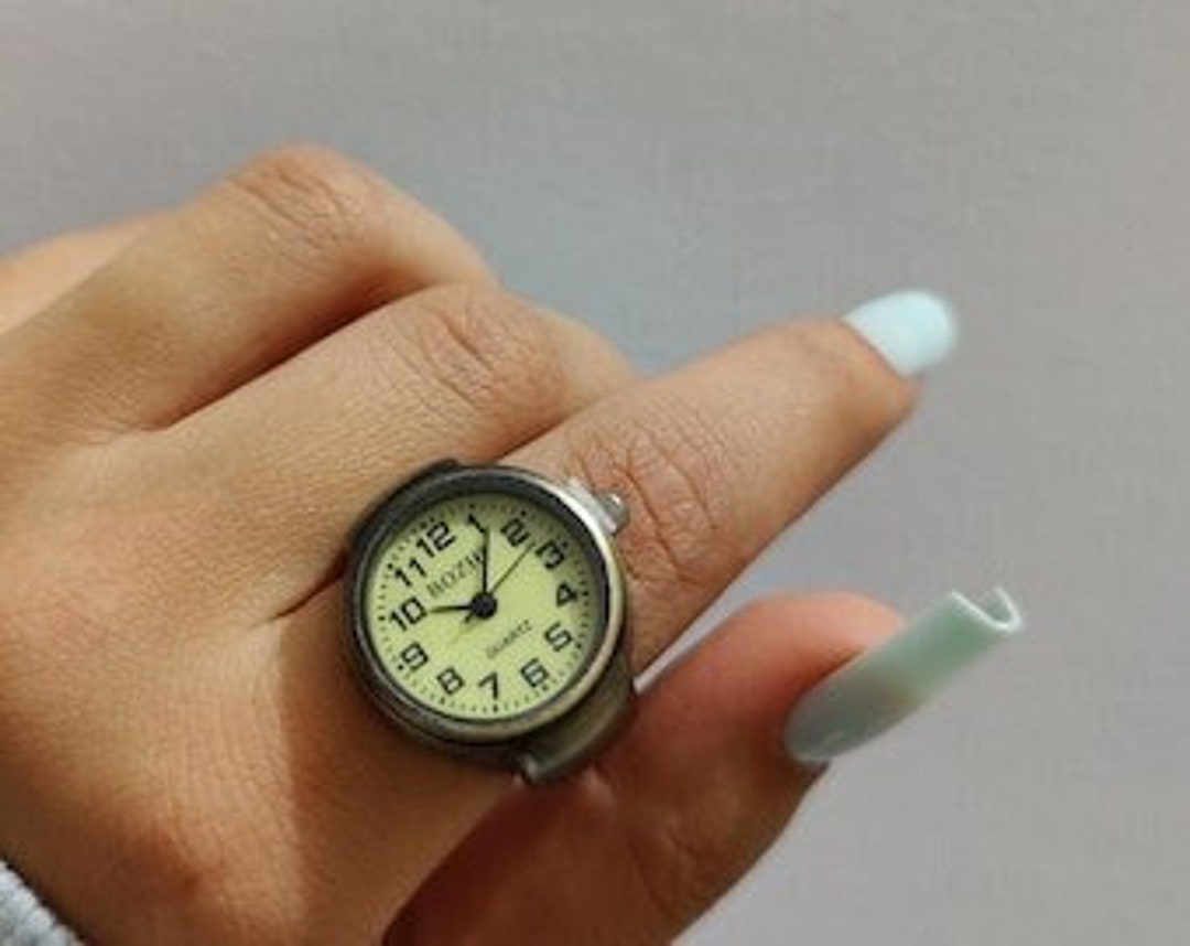 90's Y2K Vintage Mini Ring, Watch Vintage Watch Ring, Unique Rings ...