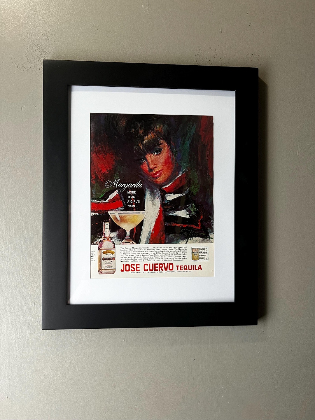 1960s Jose Cuervo Tequila Playboy Ad Framed in Wood or Plastic - Etsy
