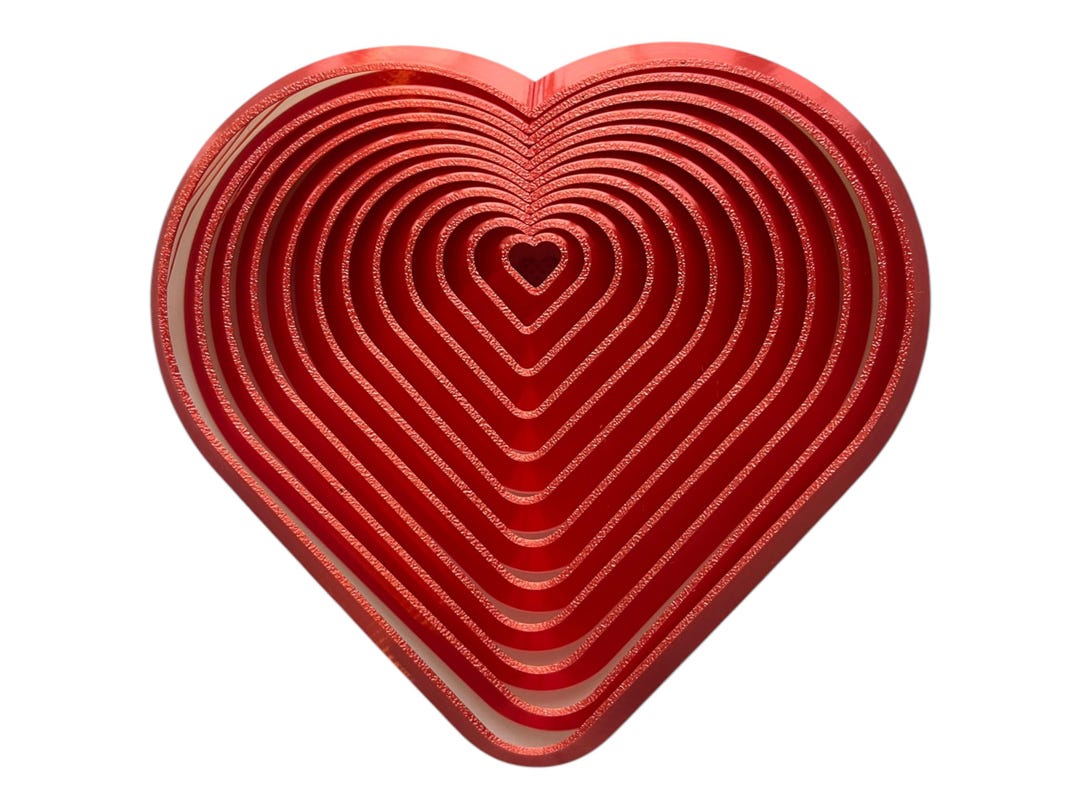 The Fidget Heart Tornado | 3D Printed Fidget Heart | Sensory | ASMR ...