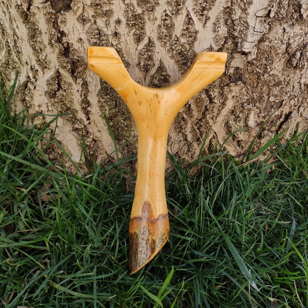 Ergonomic Handmade Oak Wood Slingshot. Unique Style. Natural Fork ...