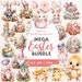 Easter Mega Bundle Clipart, Watercolor Easter Clipart, Spring Clipart ...