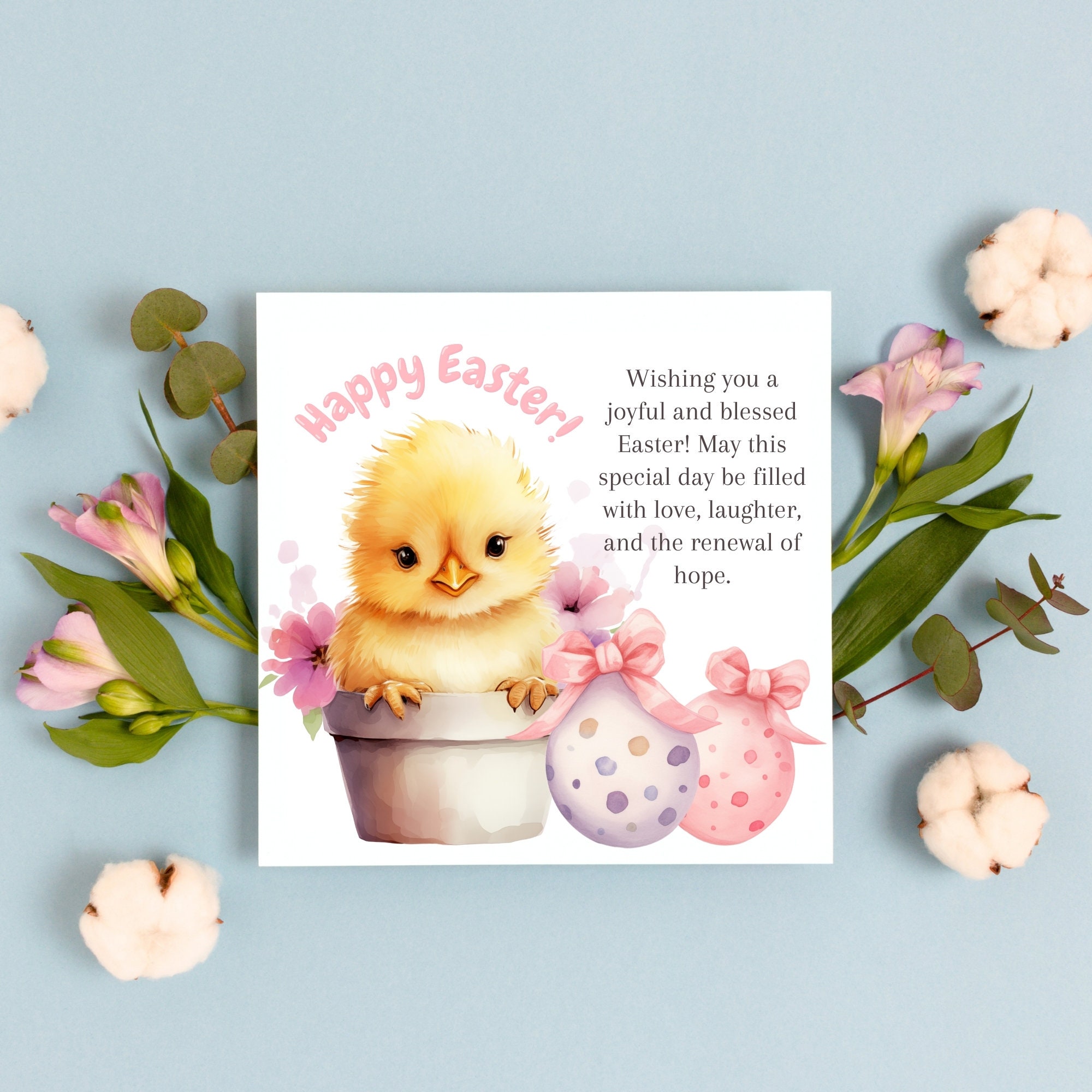 Easter Chicks Clipart, Watercolor Easter Clipart, Spring Clipart ...