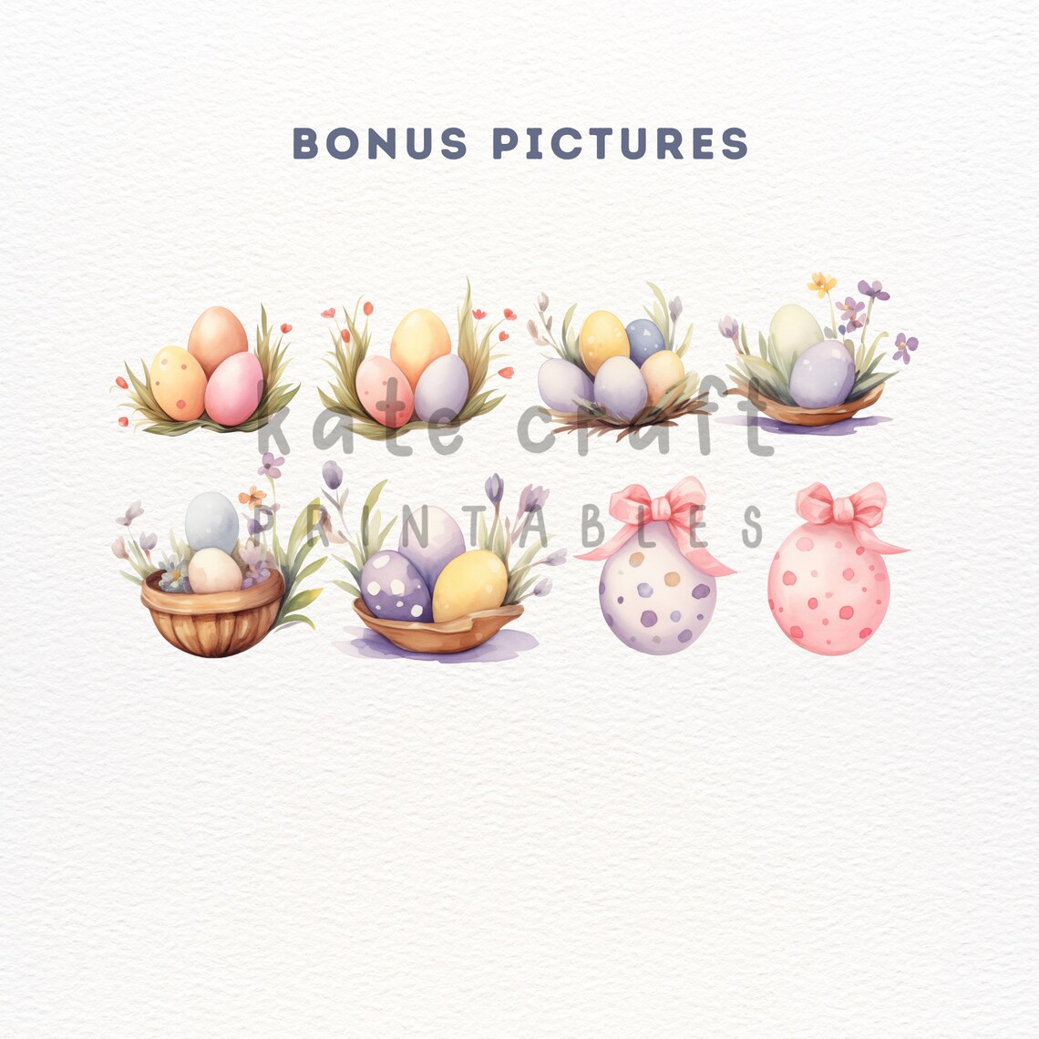 Easter Chicks Clipart, Watercolor Easter Clipart, Spring Clipart ...