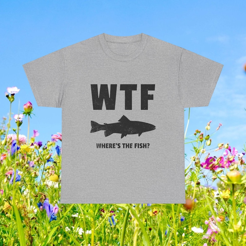 T-shirt wtf Where's the Fish, Fish, Animal, Fisherman, Fishing, Fishing ...