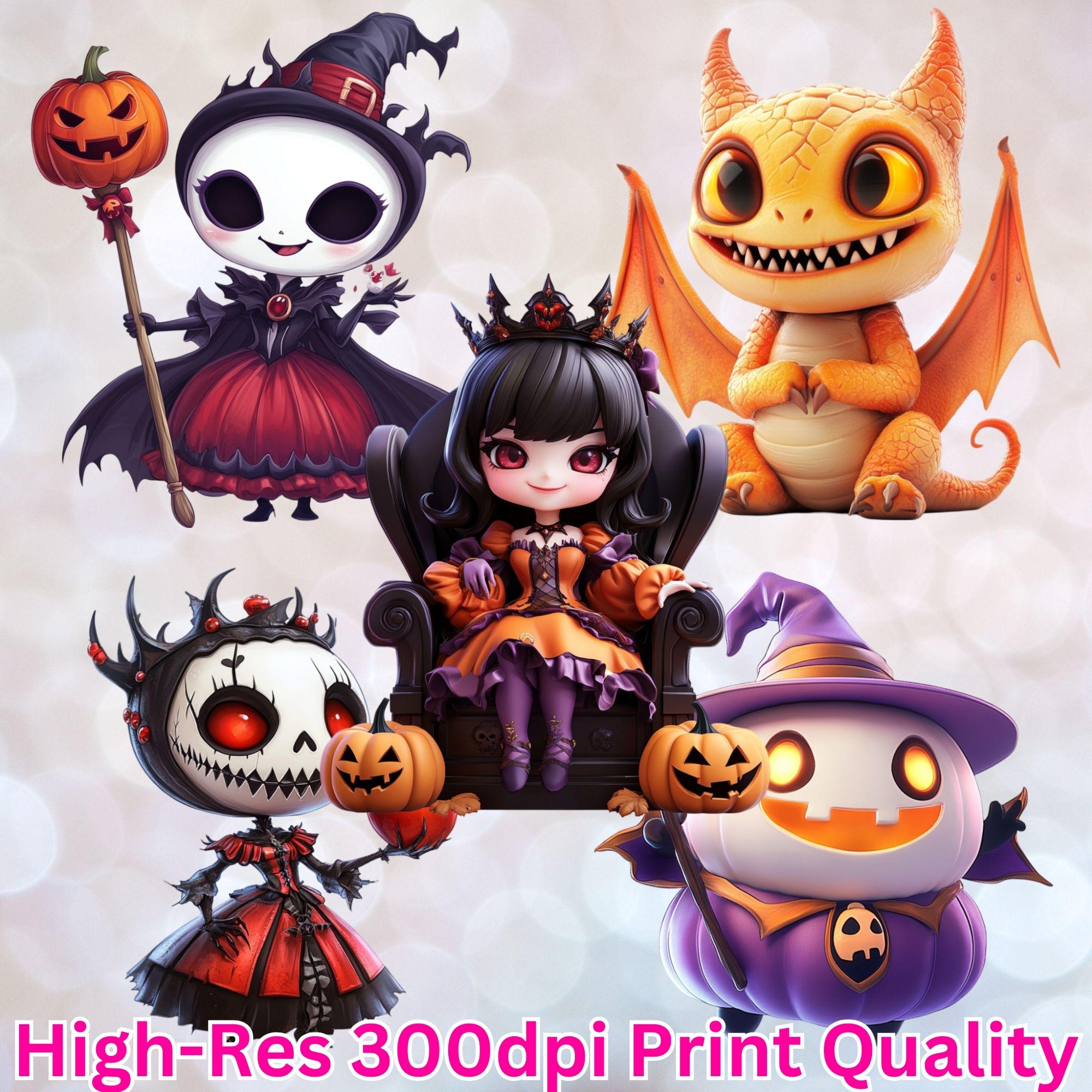 3D Halloween Clipart Bundle, High-res PNG (digital Download) - Etsy