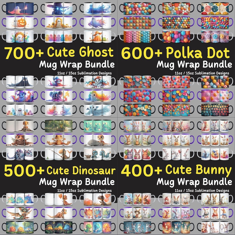 23,000+ Ultimate Mug Design Extravaganza: 36 Themes, Mega Sublimation ...